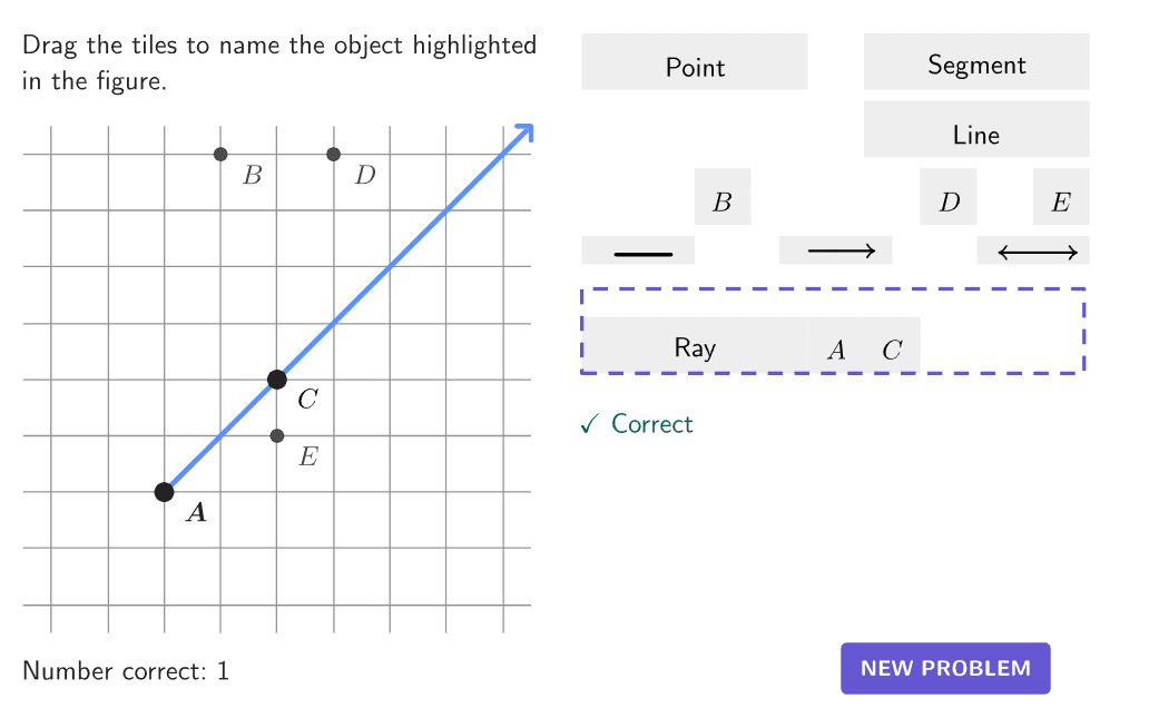 Aprende puntos, rectas, segmentos, semirrectas y planas - Recursos matemáticos GeoGebra