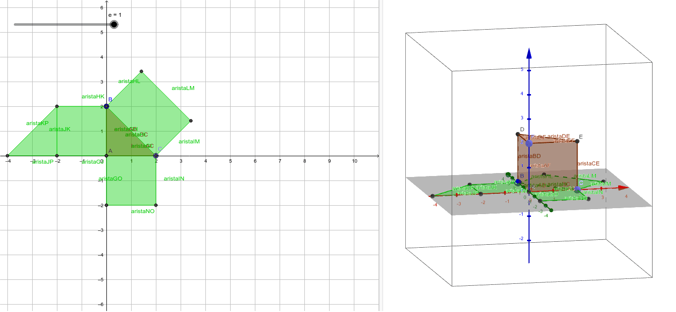 Prisma de base triangular. – GeoGebra