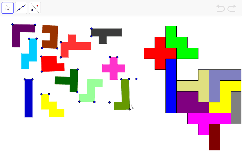 The Pentomino Puzzle – GeoGebra