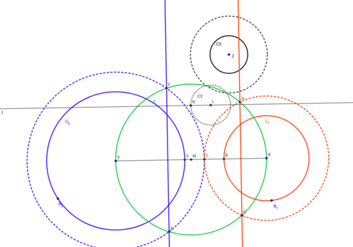 Apollonius Problem 10 CCC wiki step 2 – GeoGebra