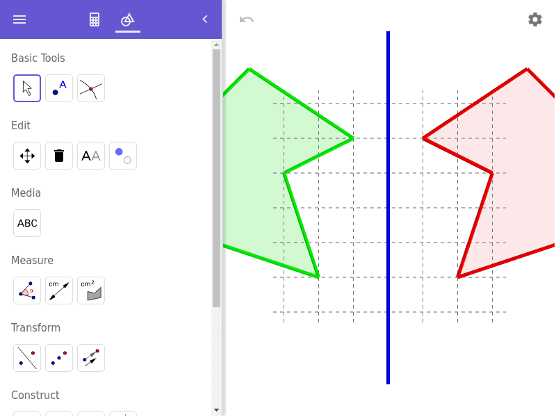 single transformation – GeoGebra