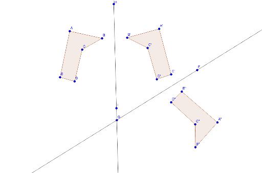 Reflection across 2 lines – GeoGebra