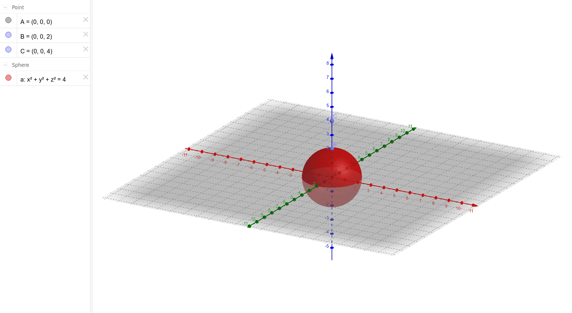 Spheres – GeoGebra