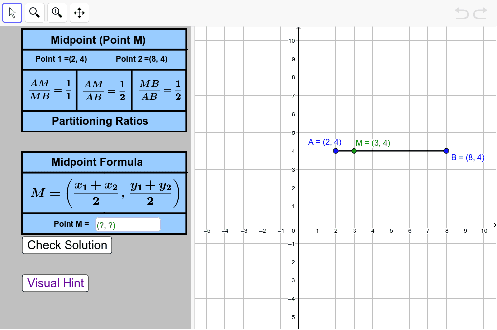 Midpoint Practice – GeoGebra
