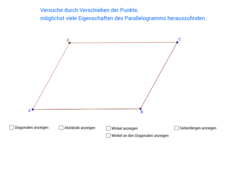 Das Parallelogramm – GeoGebra