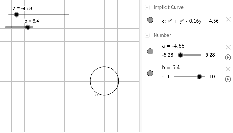 Stereographic projection of circles on Riemann sphere – GeoGebra