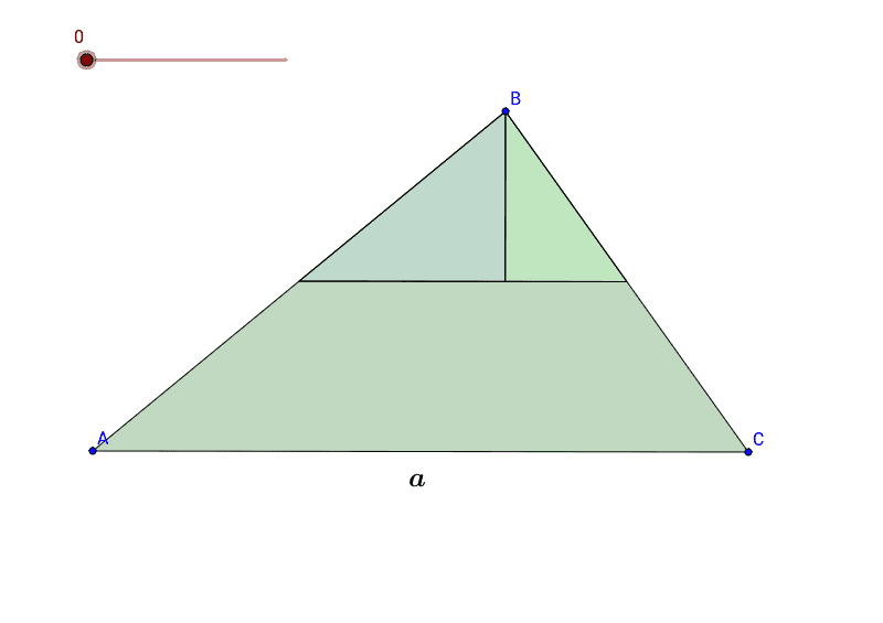 Pole trójkąta – GeoGebra