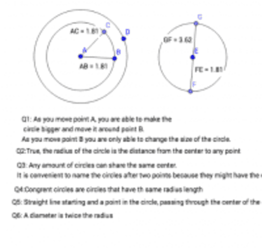 intro to circles – GeoGebra