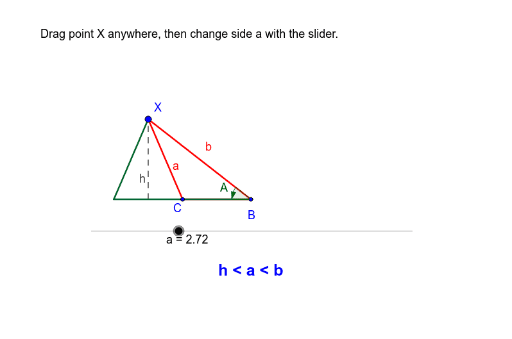 Law of Sines - Ambiguous Case – GeoGebra