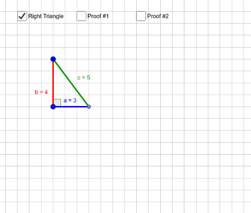 Pythagorean Theorem Proofs examples – GeoGebra Pythagorean Theorem Proofs examples – GeoGebra