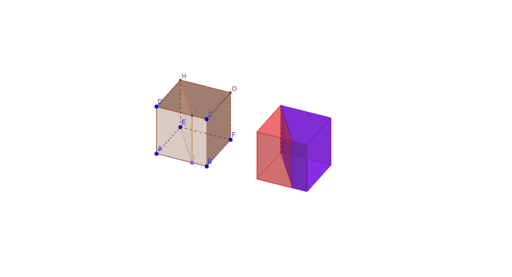 section d'un cube par un plan – GeoGebra