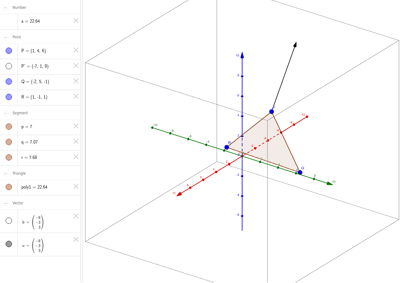 Cross Product Example – GeoGebra