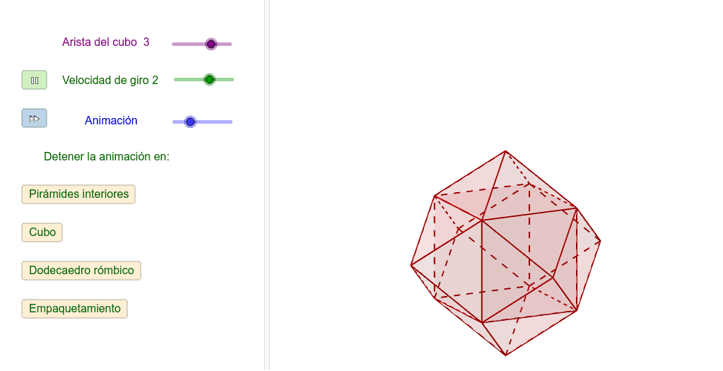 Dodecaedro rómbico – GeoGebra