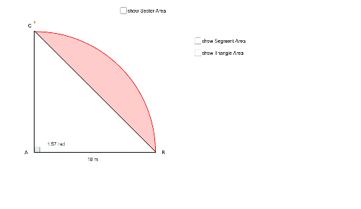 Circular Sector and Segment – GeoGebra