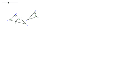 Propriété des triangles semblables par Thalès – GeoGebra