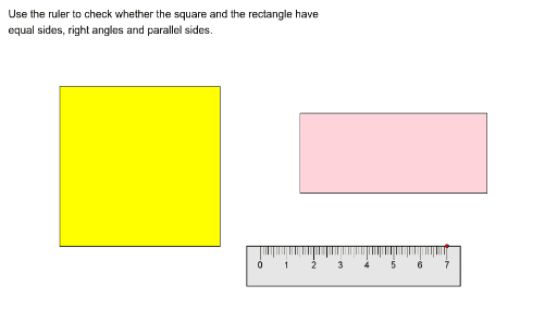 What are the characteristics of squares and rectangles? – GeoGebra