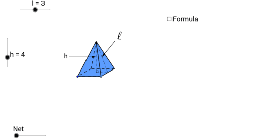 Net of a Square Pyramid – GeoGebra