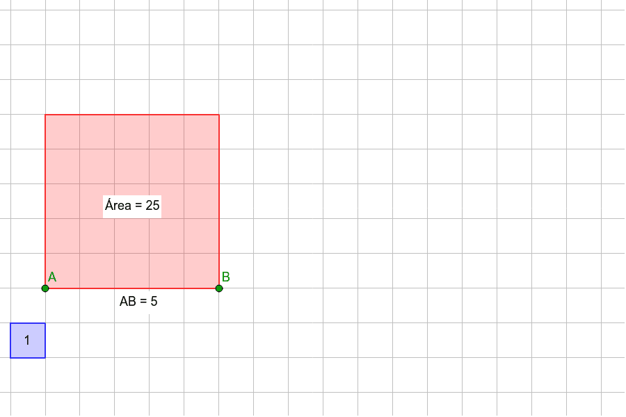 Área del cuadrado – GeoGebra