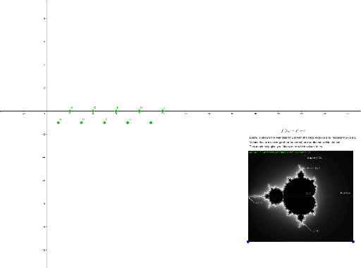 Testing Complex Numbers in the Mandelbrot Set – GeoGebra