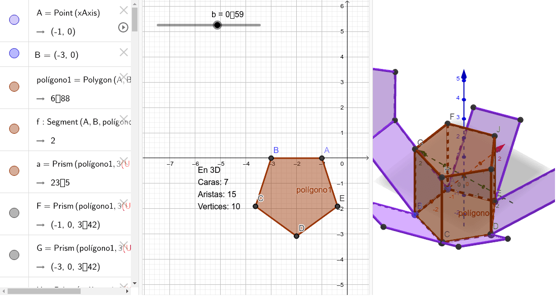 Prisma pentagonal- Geometria- Alejandra Ochoa – GeoGebra