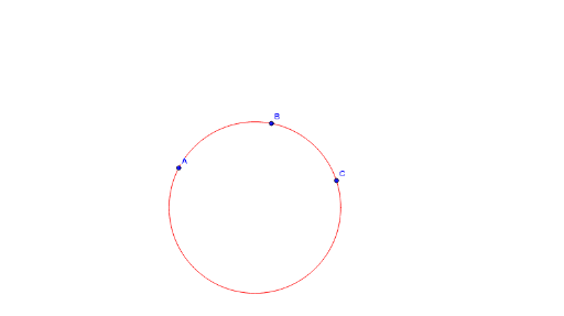 Week 6 - Circle through 3 points – GeoGebra