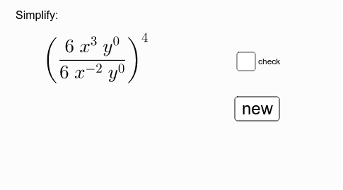 Simplifying Exponents with a Rational Expression – GeoGebra