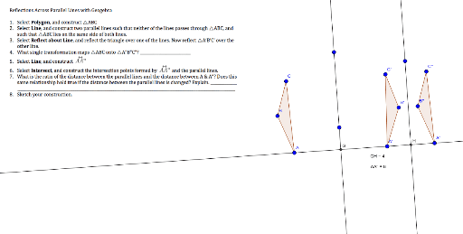 Reflections Over Parallel Lines – GeoGebra
