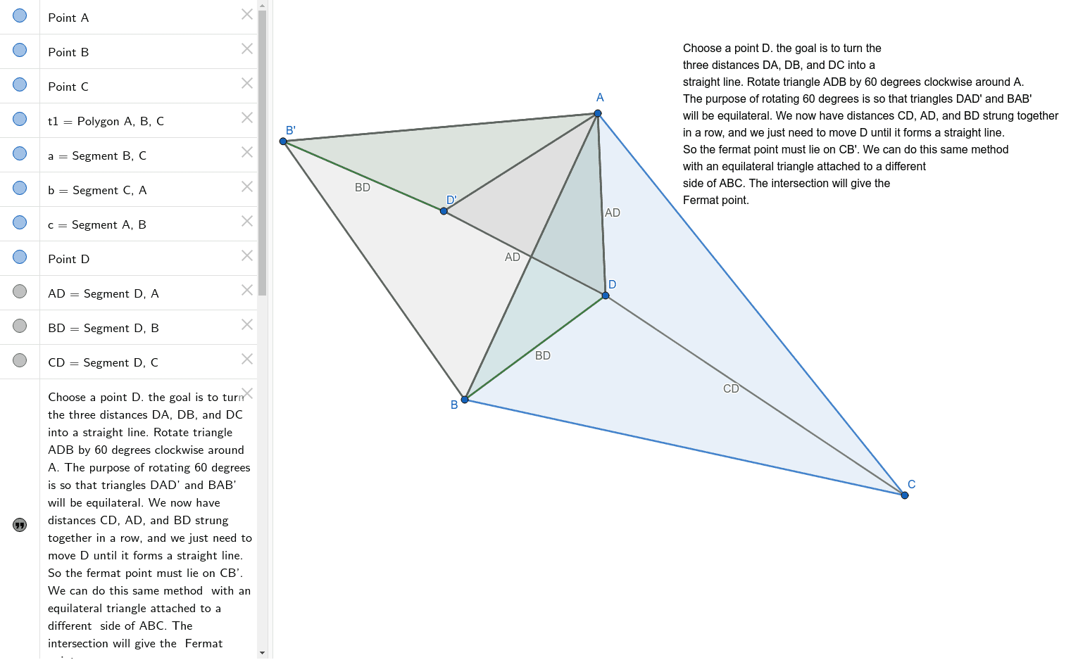 Fermat point – GeoGebra
