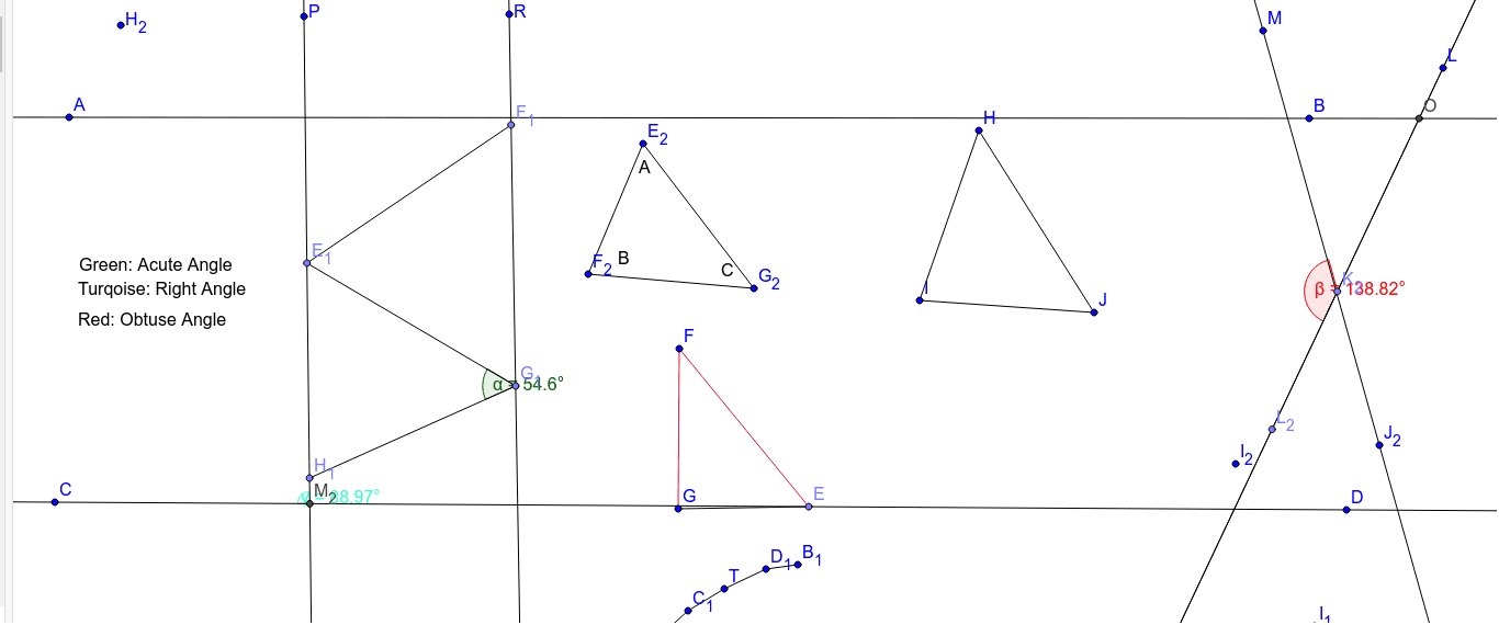 Geometry Work – GeoGebra