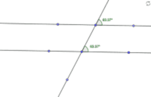 Corresponding Angles (EQUAL) – GeoGebra