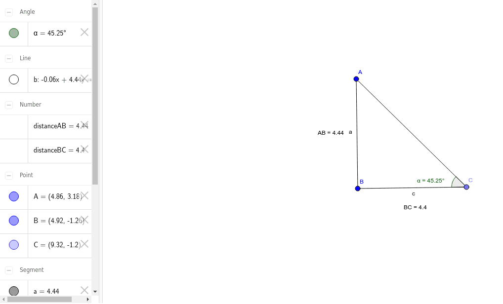 Right Triangle Side Ratio Exploration – GeoGebra