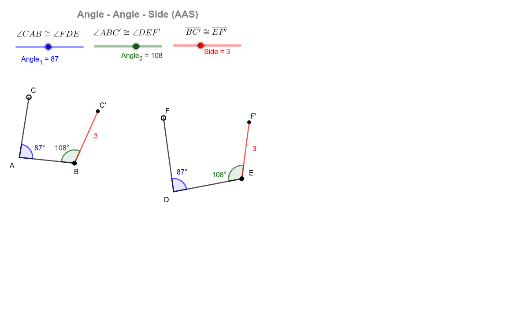 Angle - Angle - Side (AAS) – GeoGebra