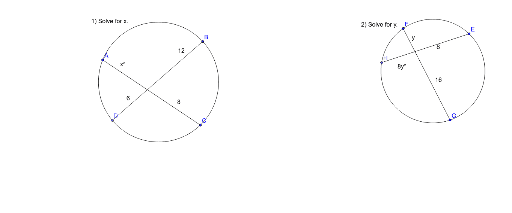Chord Intersection Practice – GeoGebra