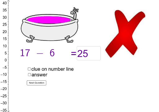 Bath Water Temperature - adding negatives – GeoGebra