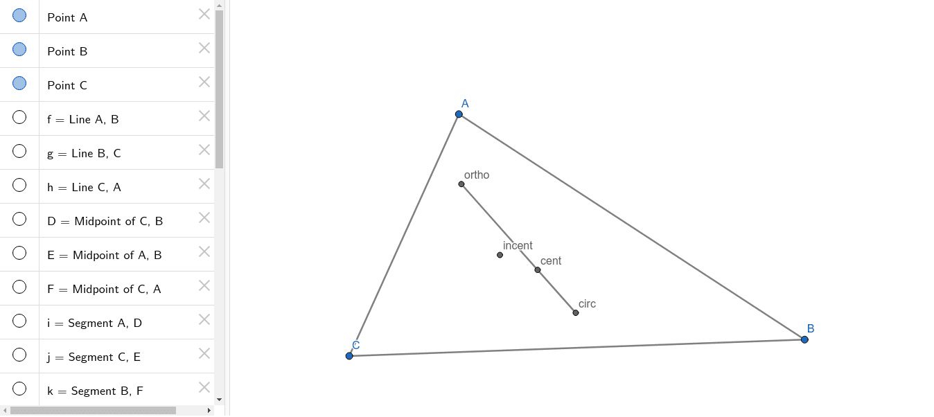 Euler's Line – GeoGebra