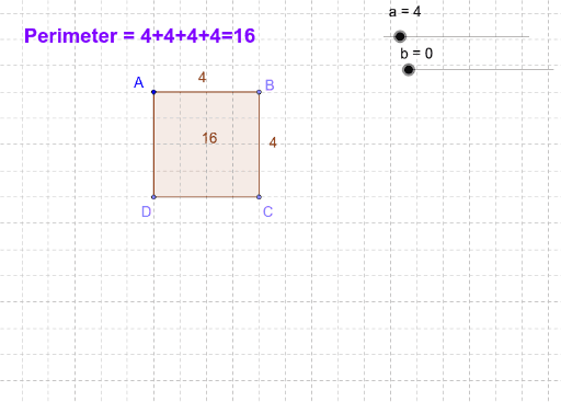 Fixed Perimeter - Changing Area – GeoGebra