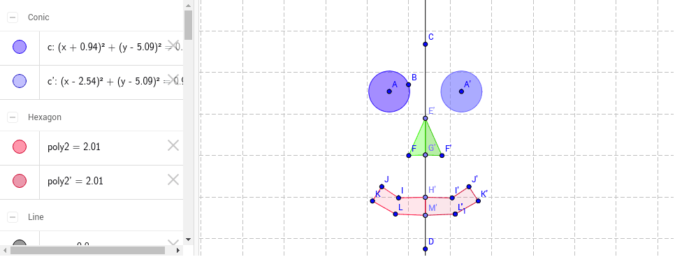 Reflection Face – GeoGebra
