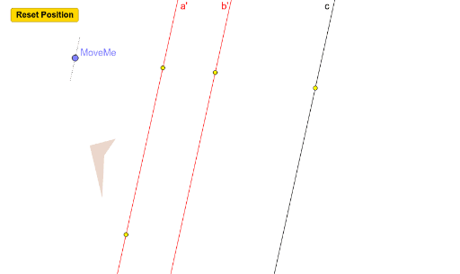 Composition of 3 reflections - Parallel lines – GeoGebra