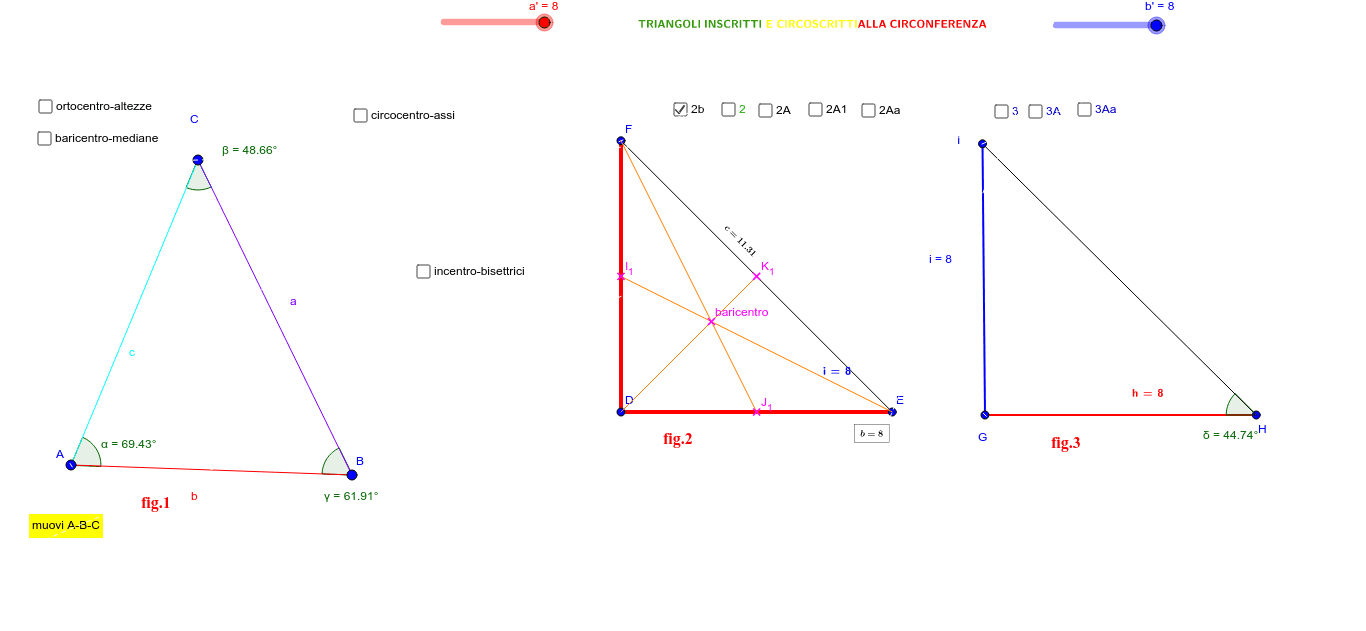 triangolo-baricentro-ortocentro-incentro-circocentro – GeoGebra