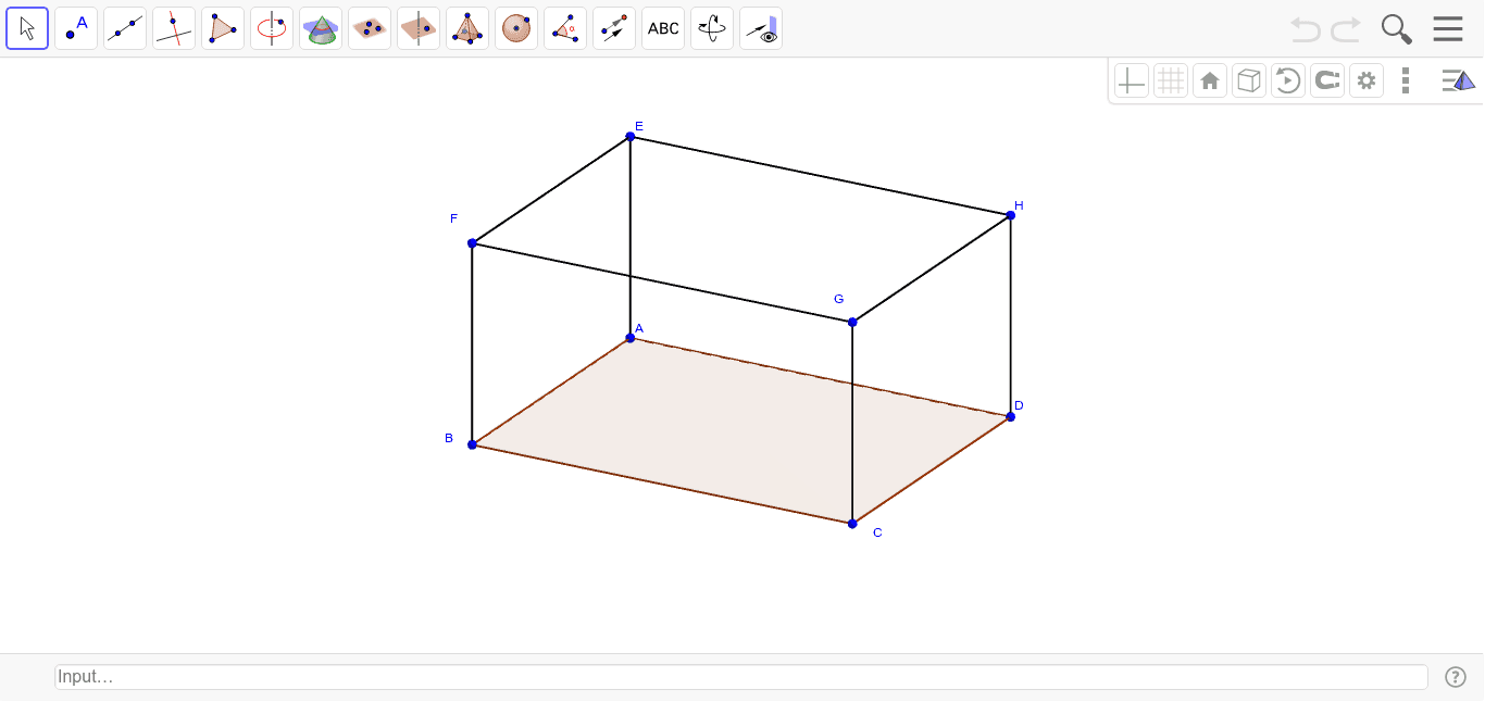 parallélépipède rectangle geogebra