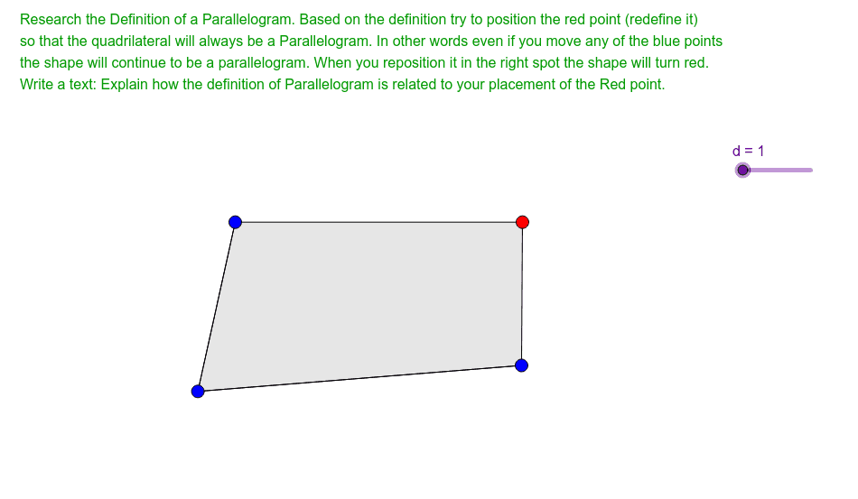 Parallelograms – GeoGebra