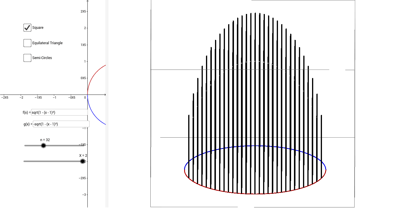 Calculus: Visualizing Volumes – GeoGebra