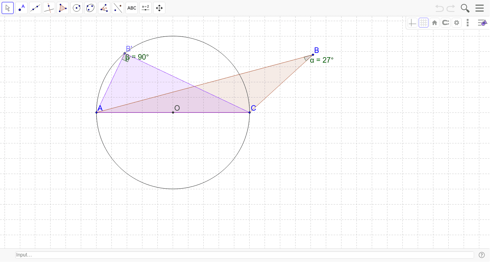 broons triangle rectangle et cercle circonscrit – GeoGebra