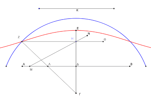 Nicomedes Conchoid Line (Step 3) – GeoGebra