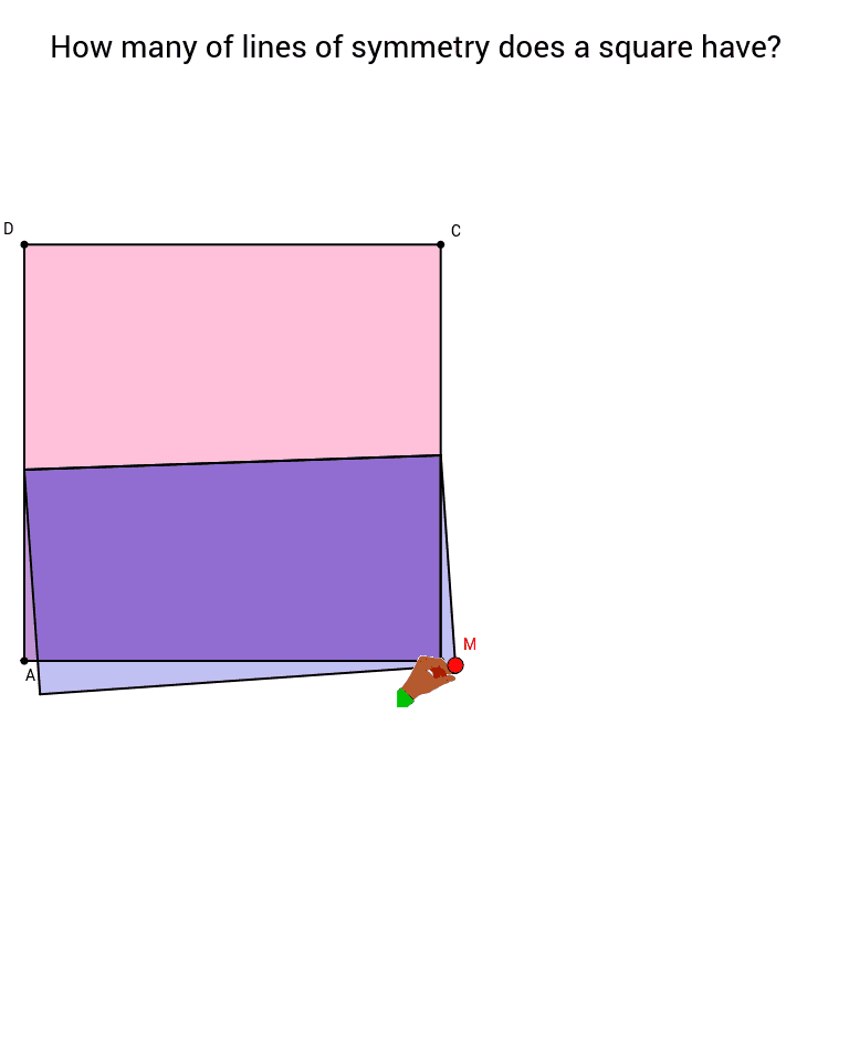 Square lines of symmetry – GeoGebra