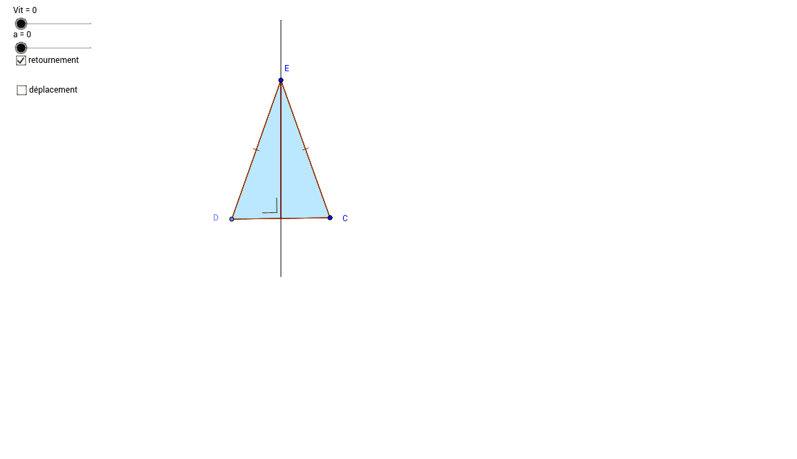 triangle isocèle – GeoGebra