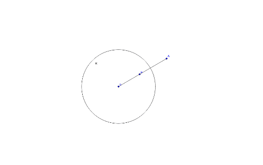 Inversion in a circle of a point – GeoGebra