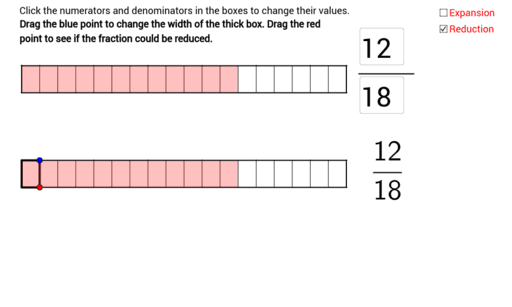 Expanding and Reducing Fractions – GeoGebra