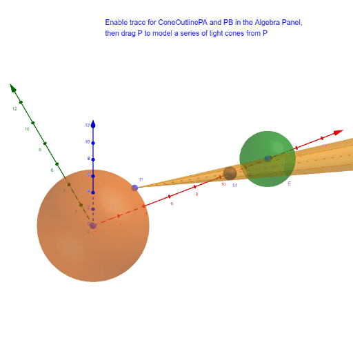 Modeling a Total Solar Eclipse [3D Version] – GeoGebra