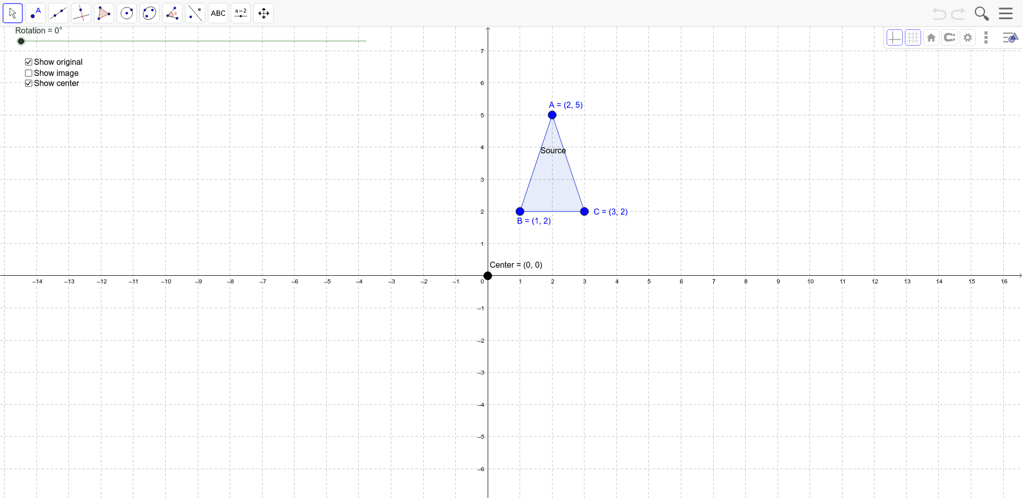 Triangle Rotation – GeoGebra